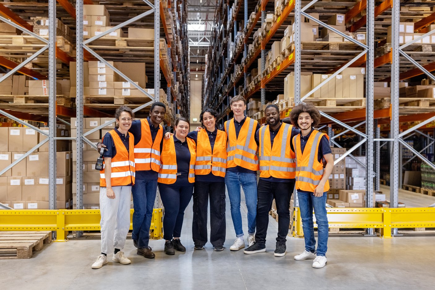 Warehouse employee with EPT | Wiertz Company